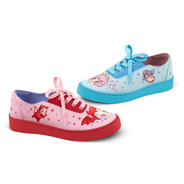 Chocolaticas® Cherub & Devil Casual Sneaker – Hot Chocolate Design UK